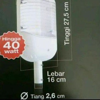 Jual Kap Lampu Jalan PJU Waterproof Outdoor SIP 107 Fitting E27 Casing | Shopee Indonesia