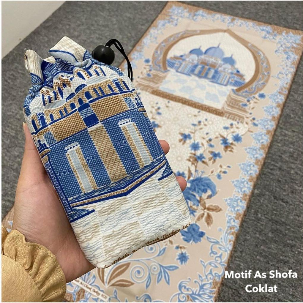 Jual Sajadah Travel Sajadah Kecil Travelling | Free Pouch Ready Stock ...