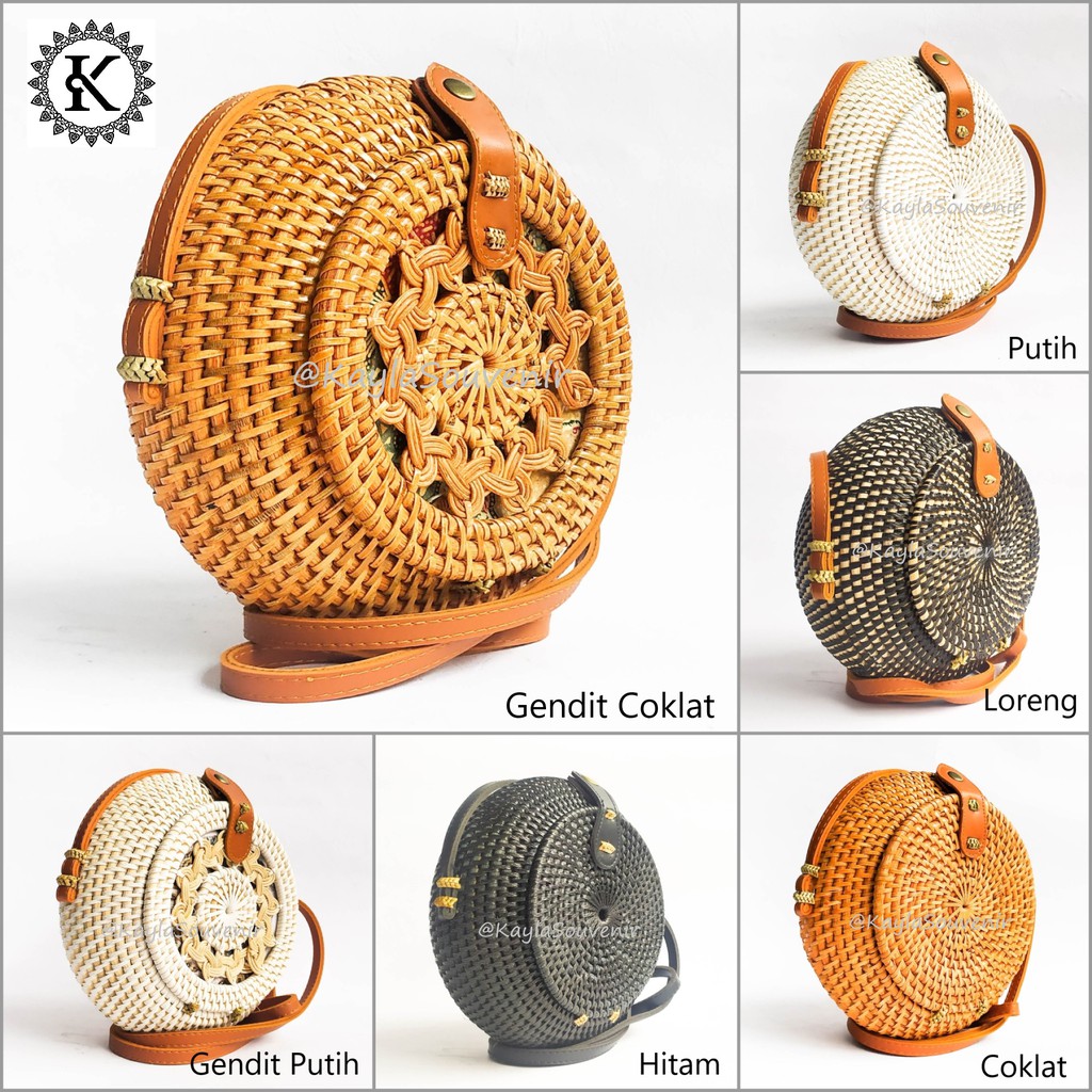 Jual Tas Rotan Bali Kendi - Kain Etnik | Shopee Indonesia
