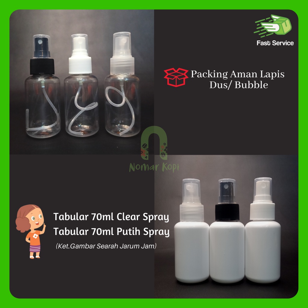 Jual BOTOL SPRAY MIST 100ml PET BENING PARFUM SANITIZER TONER ...