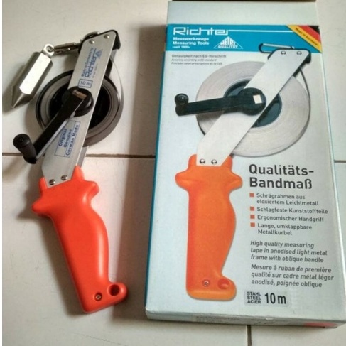 Jual Sounding Tape Richter 10M / Meteran Minyak 10 Meter Stainless ...