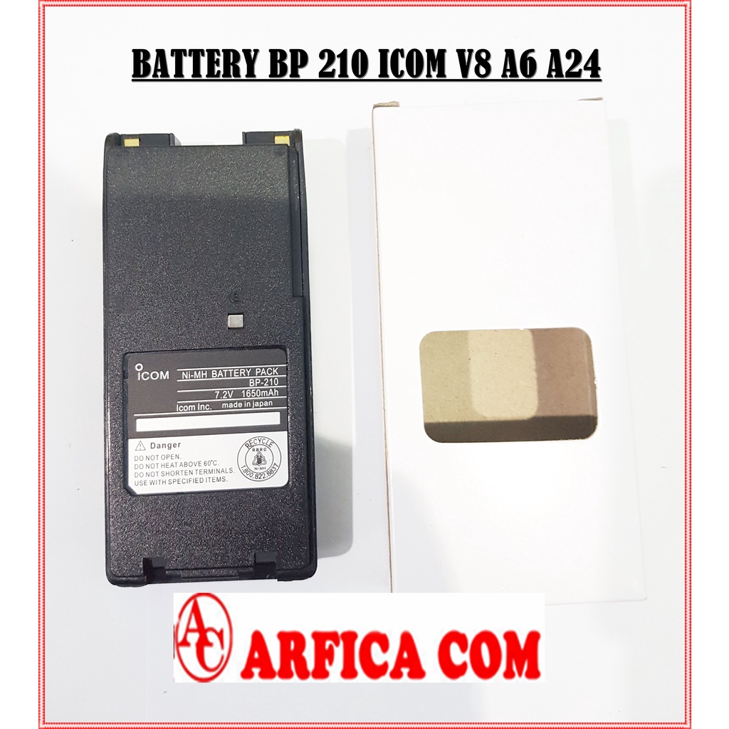 Jual BATRE HT ICOM BP 210 BP 210N IC V8 ICOM IC A24 ICOM IC A6 BATTERY ...