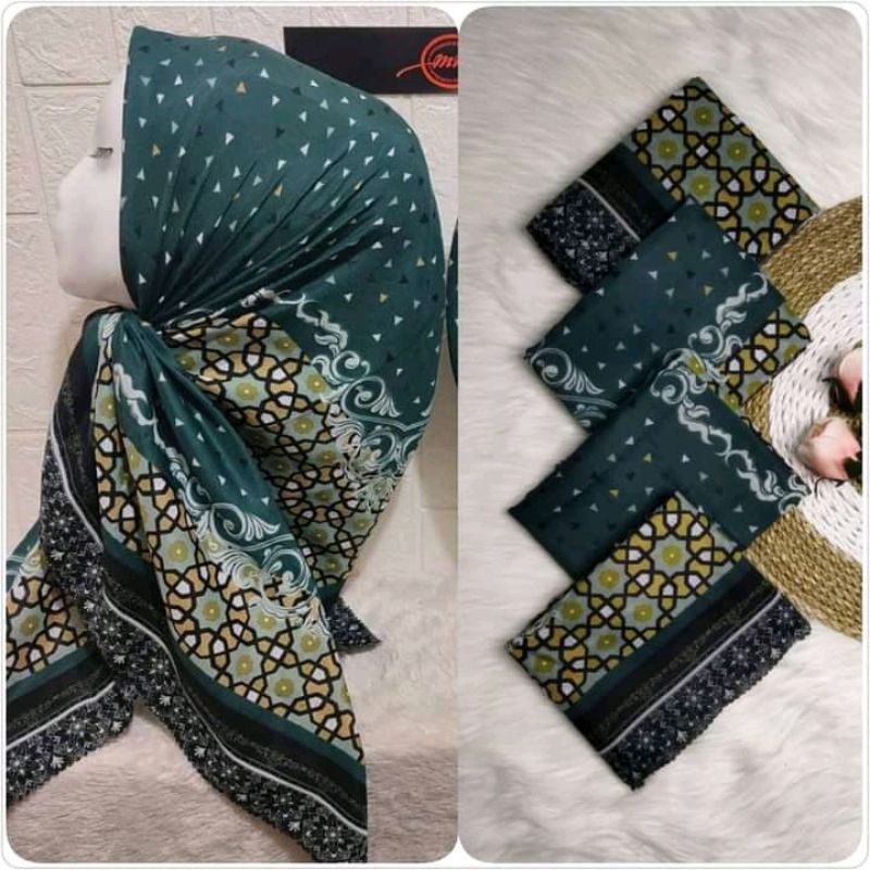 Jual HIJAB SEGI EMPAT VOAL PREMIUM LASERCUT MOTIF MONOKROM SERIES ...