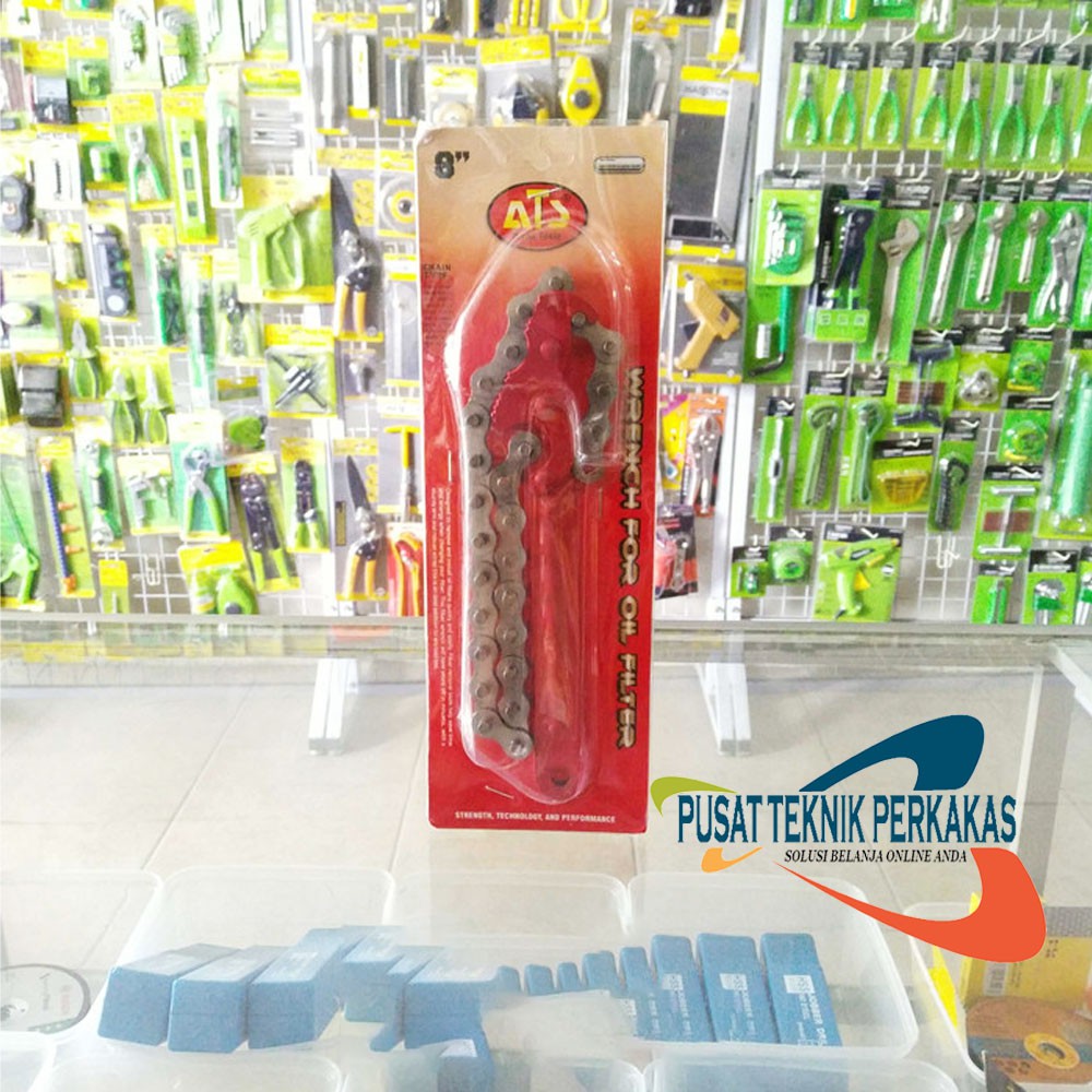 Jual Kunci Oli Filter Model Rantai 8 inch ATS - Wrench for Oil Filter ...