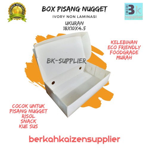 Jual Box Pisang Nugget Non Laminating 1pcs / Dus Nugget / Tempat Nugget ...