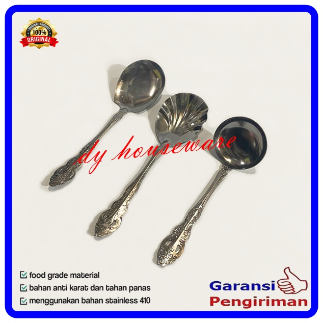 Jual Centong Nasi Sendok Sayur Kerang Wayang Prasmanan Stainles Steel ...