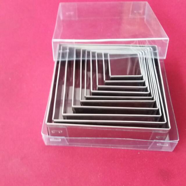 Jual Ring cutter persegi empat/ring cutter set/ring roti/cookie cutter ...