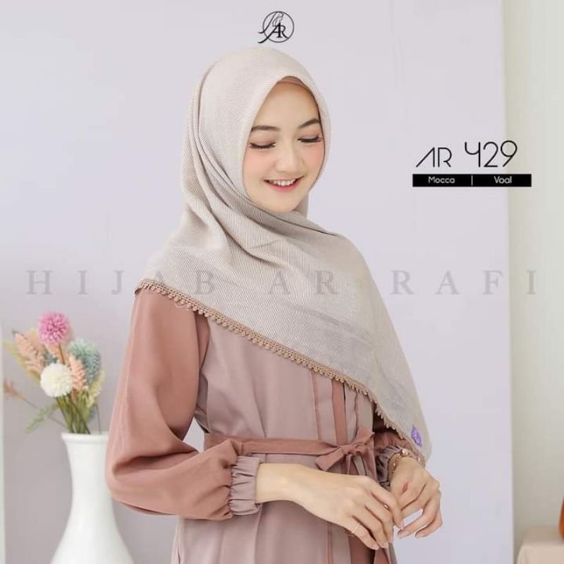 Jual Hijab Segiempat Ar 429 Ar Rafi | Hijab Square Jilbab Kerudung Segi Empat Khimar Original ...