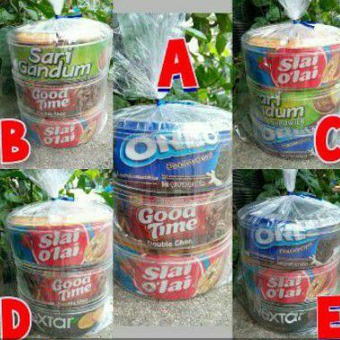 Jual paket snack-jajan lebaran (oreo,slai olai,goodtime,nextar,sari ...