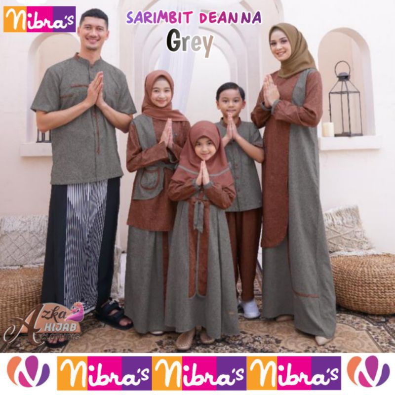 Jual SARIMBIT NIBRAS 2021 DEANNA /SERAGAM KELUARGA /BAJU LEBARAN ...