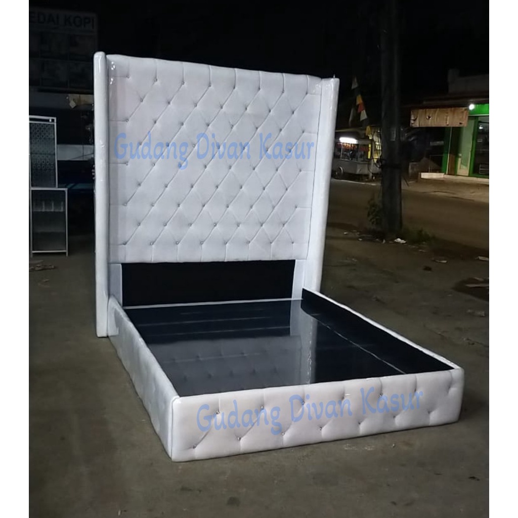 Jual Divan Difan Kasur Kolam Sandaran ANDIN Tinggi 2M Bahan Bludru ...