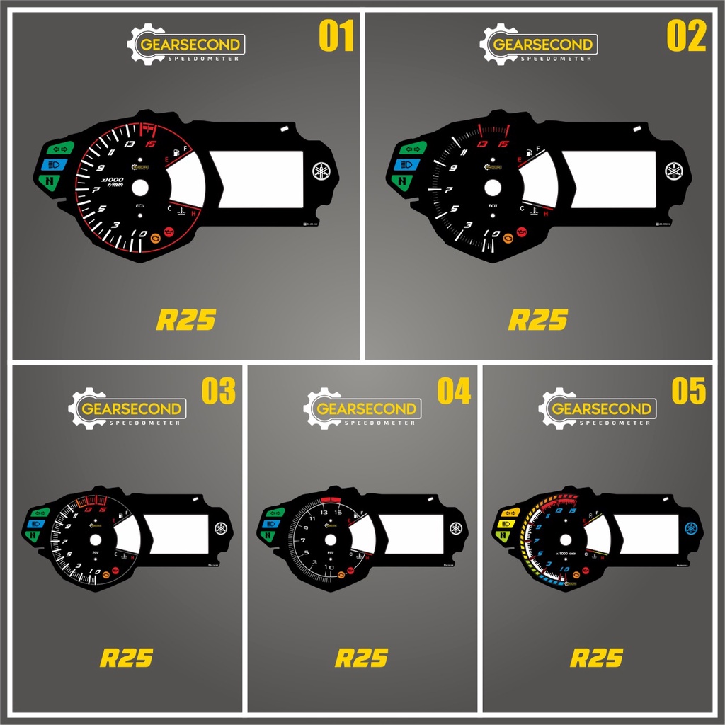 Jual PANEL SPEEDOMETER CUSTOM YAMAHA R25 - GEARSECOND JAKARTA | Shopee ...