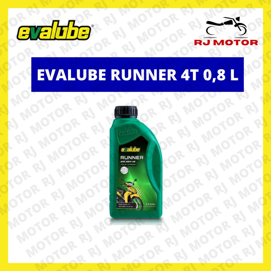 Jual OLI EVALUBE RUNNER 4T 0,8 LITER OLI MOTOR ASLI | Shopee Indonesia