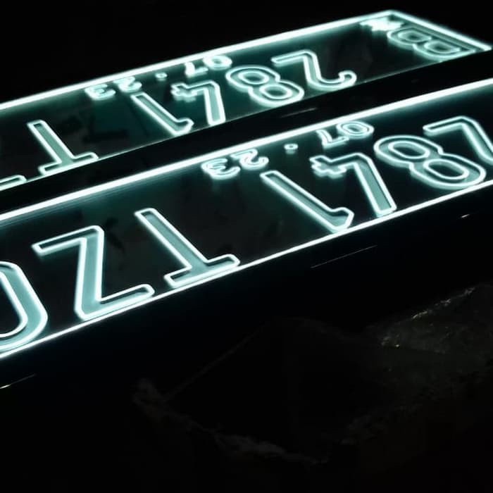 Jual variasi angka led mobil model grafir laser outland body kit ...