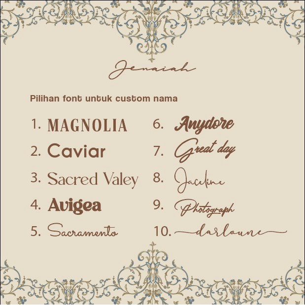 Jual JENAIAH TAMBAH NAMA DI KERUDUNG CUSTOM NAMA | Shopee Indonesia