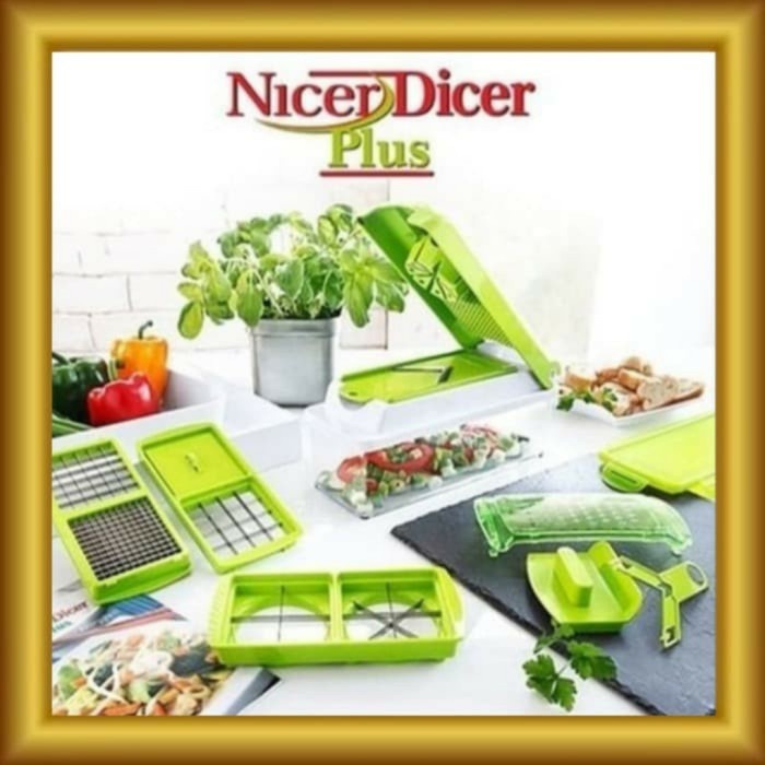Jual Genius Nicer Dicer Plus Multifungsi Chopper Kitchen Alat Potong ...