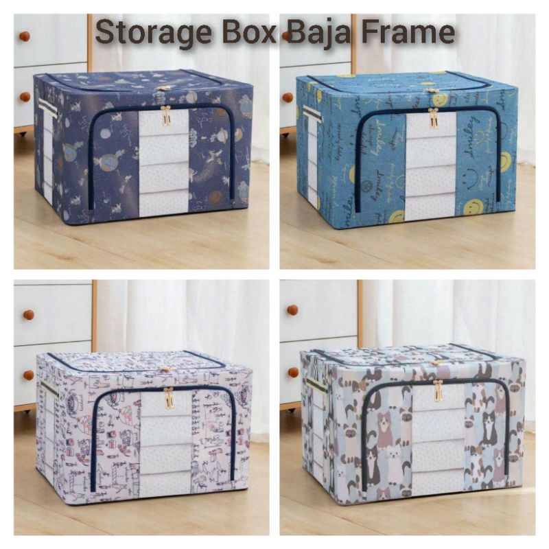 Jual Storage Box 66 Liter Frame BAJA DOUBLE Zipper MOTIF | Shopee Indonesia
