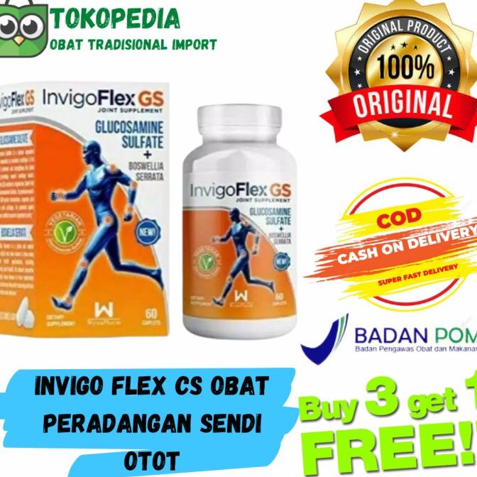 Jual Invigo flex GS obat peradangan sendi otot kram asam urat ...