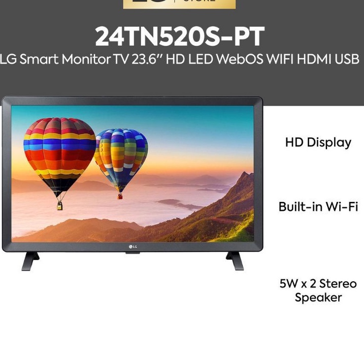 Jual SMART TV LG 24 INCH - LED SMART TV LG 24TN520S | Shopee Indonesia