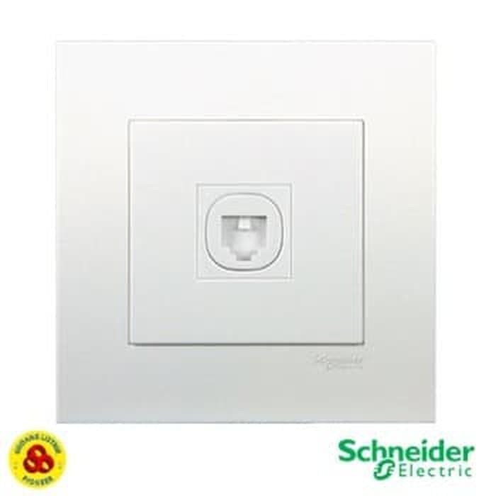 Jual Schneider Stop Kontak Telp 1G Vivace KB31TS_WE Socket Outlet Telp ...