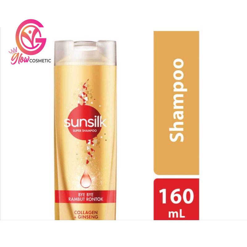 Jual SUNSILK SUPER SHAMPOO BYE BYE RONTOK COLLAGEN+GINGSENG (160ML ...