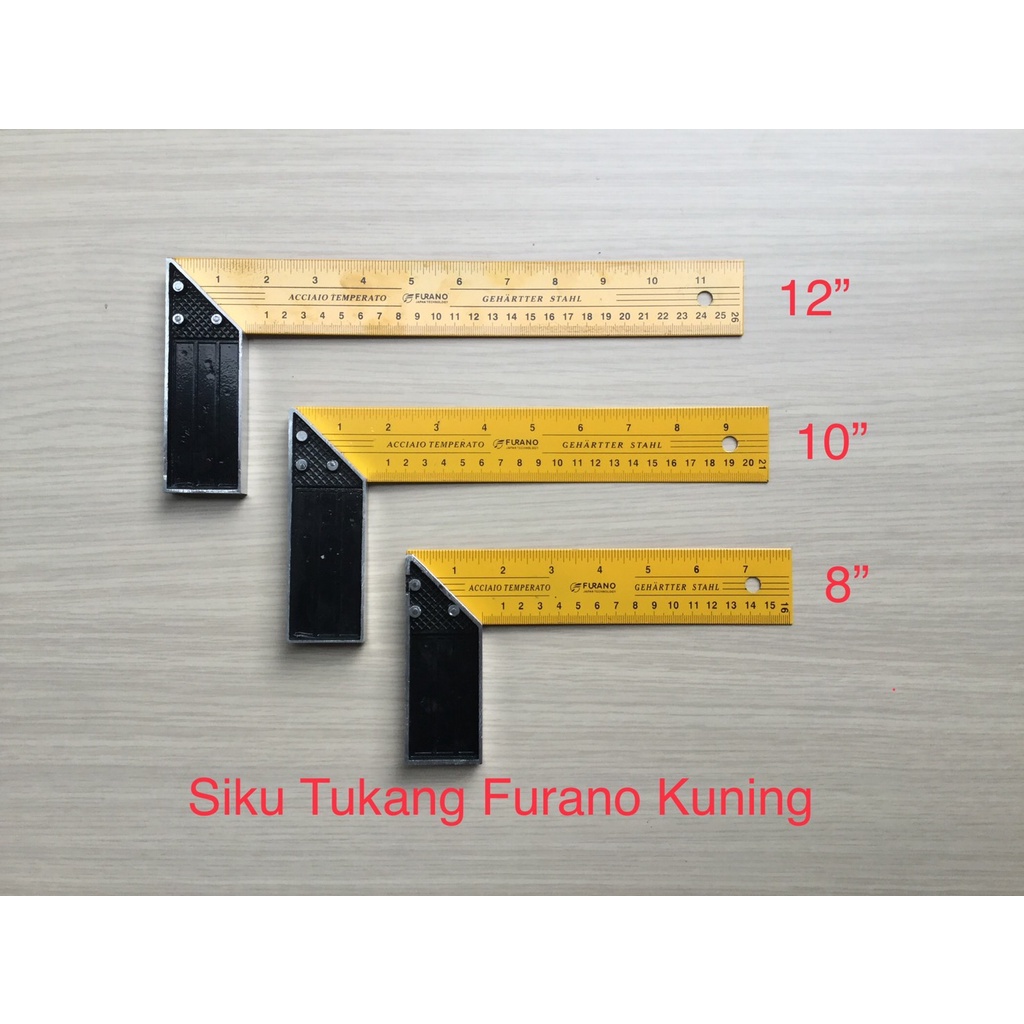 Jual Alat Siku Tukang 8" s.d 12" Inch / Penggaris Siku Tukang FURANO ...
