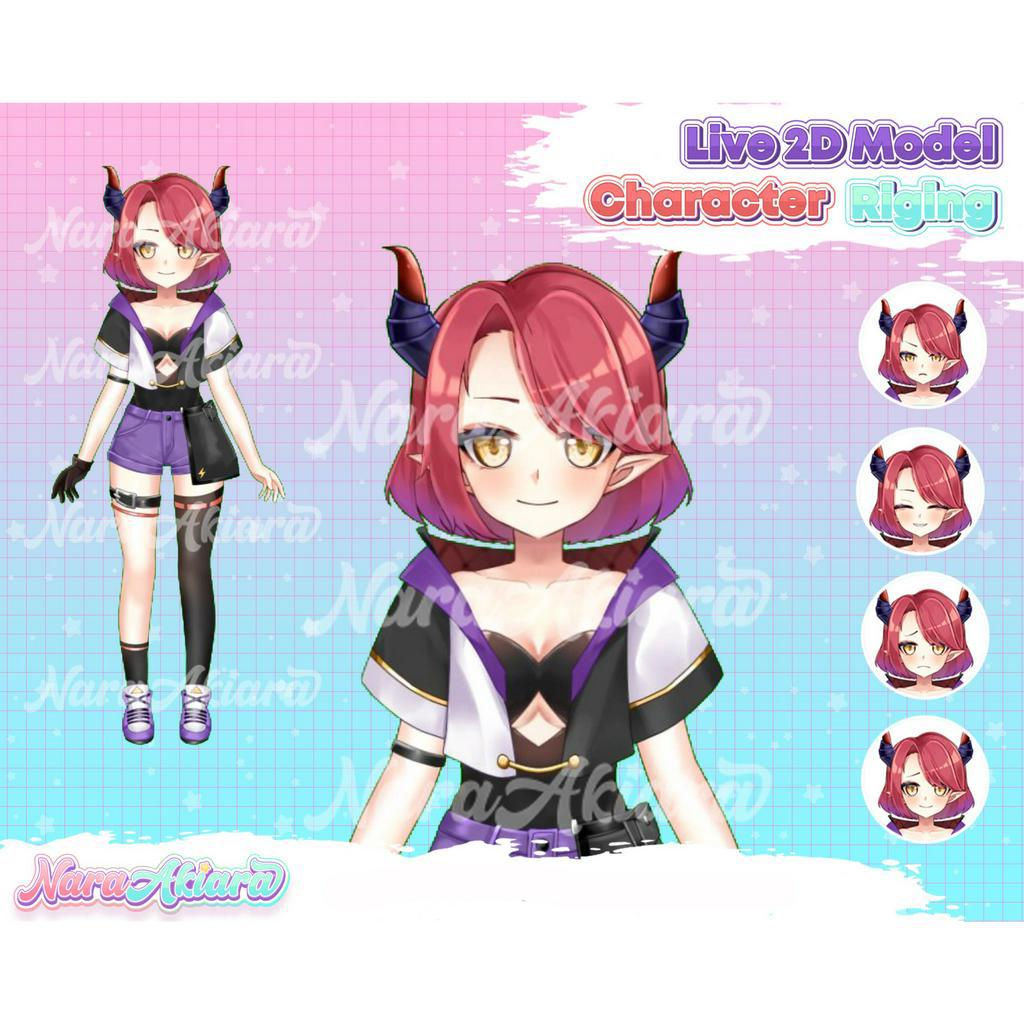 Jual Karakter Anime Vtuber Model Live2D: Solusi Praktis untuk Streaming ...