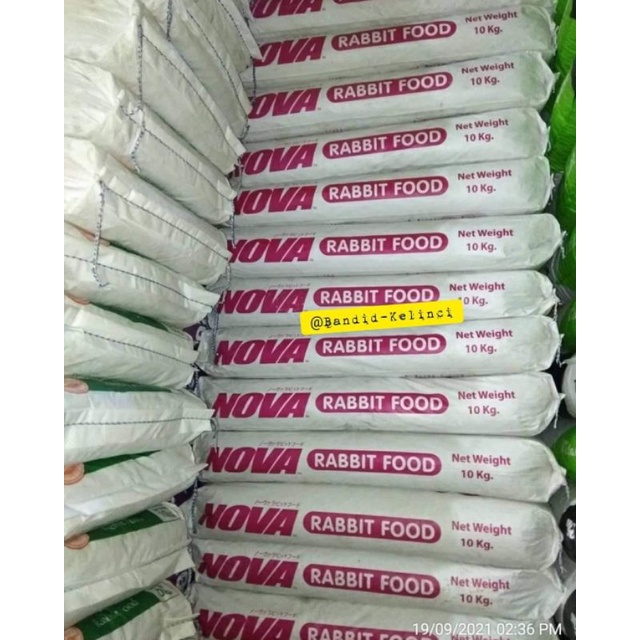 Jual NOVA RABBIT FOOD KARUNGAN 10 KG MAKANAN KELINCI (KHUSUS GOJEK/GRAB ...