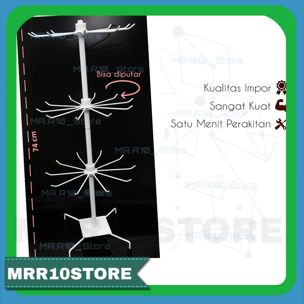 Jual Rak Display Putar Matahari 3 susun Besi Kuat Tebal Impor | Shopee ...