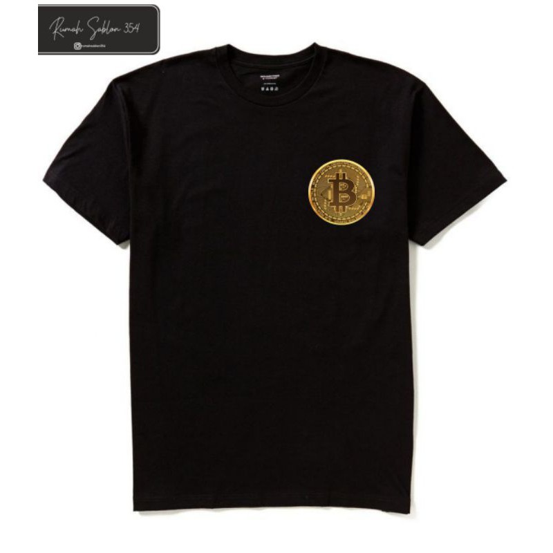 Jual kaos BITCOIN baju logo digital asset currency Tshirt distro ...