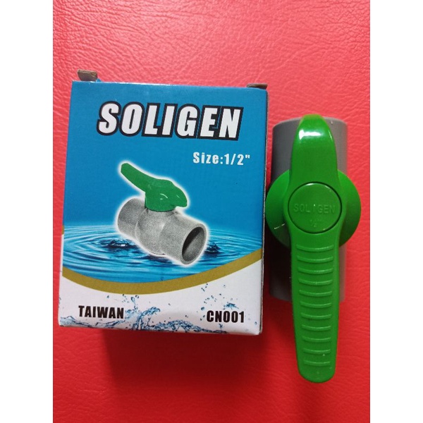 Jual Ball valve soligen stop kran PVC 1/2 Inch CN001 | Shopee Indonesia
