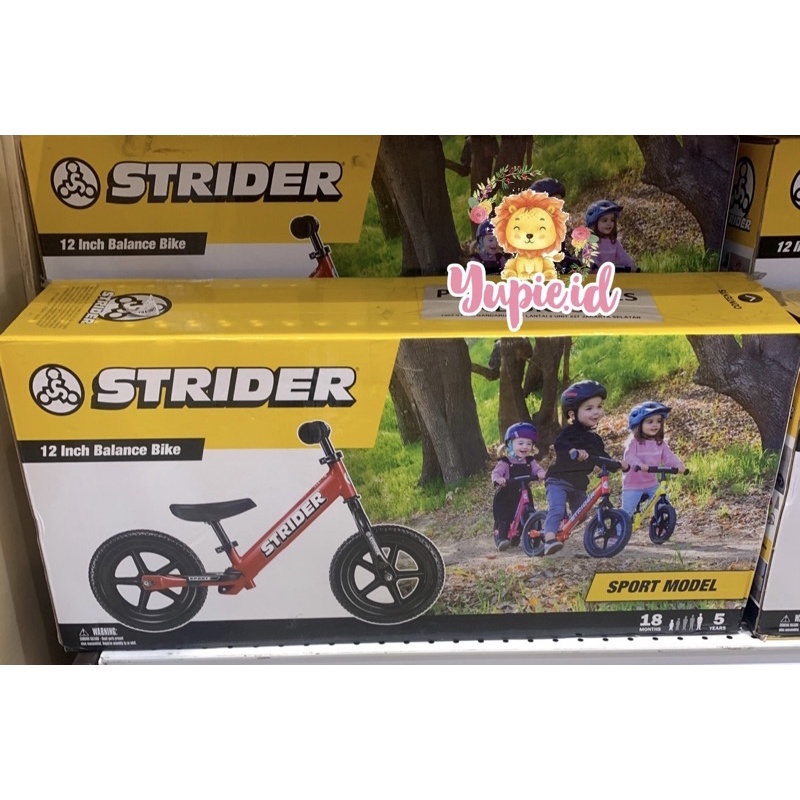 Jual sepeda anak strider balance bike 12 inch / sepeda balance anak ...
