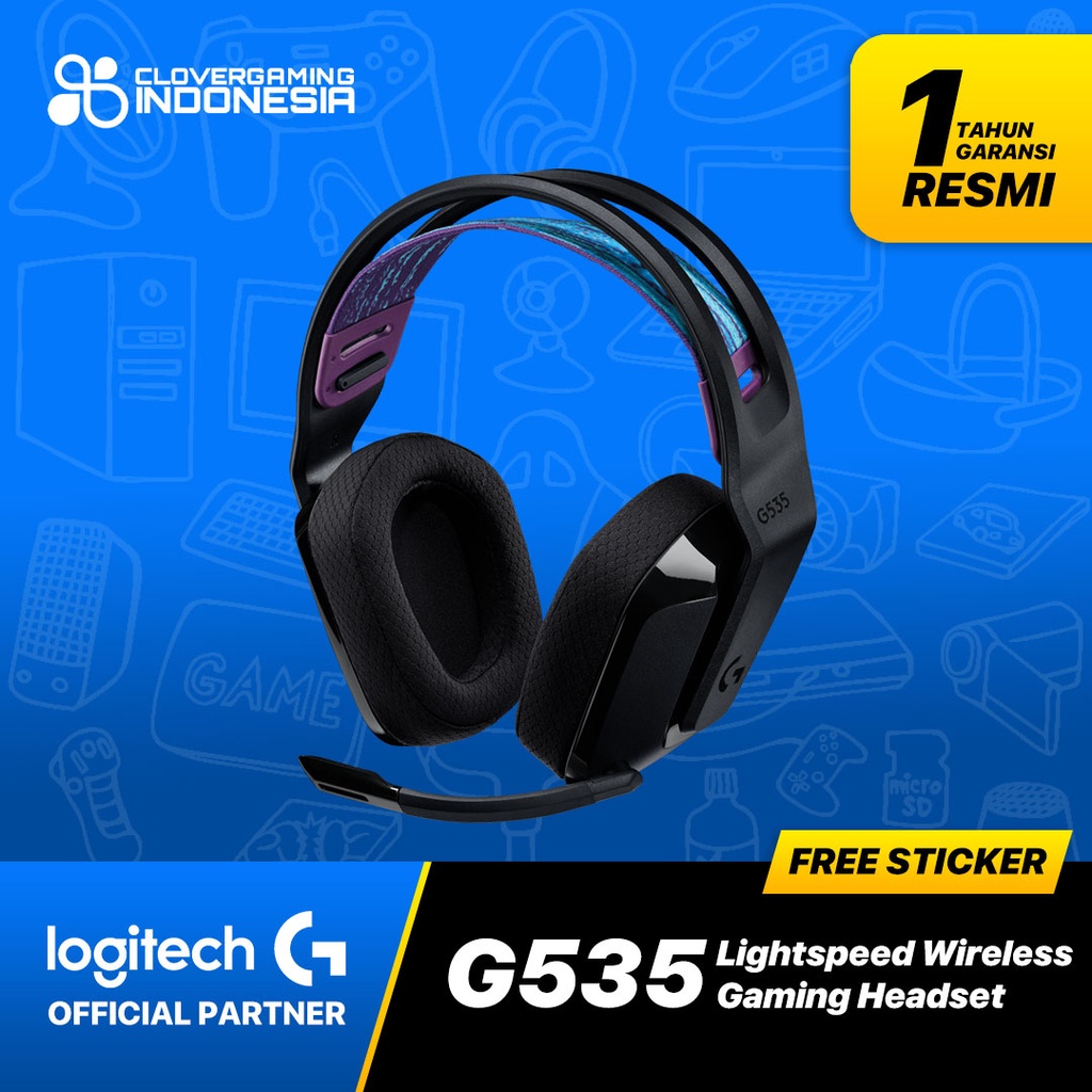 Jual Logitech G535 Lightspeed - Wireless Gaming Headset | Shopee Indonesia