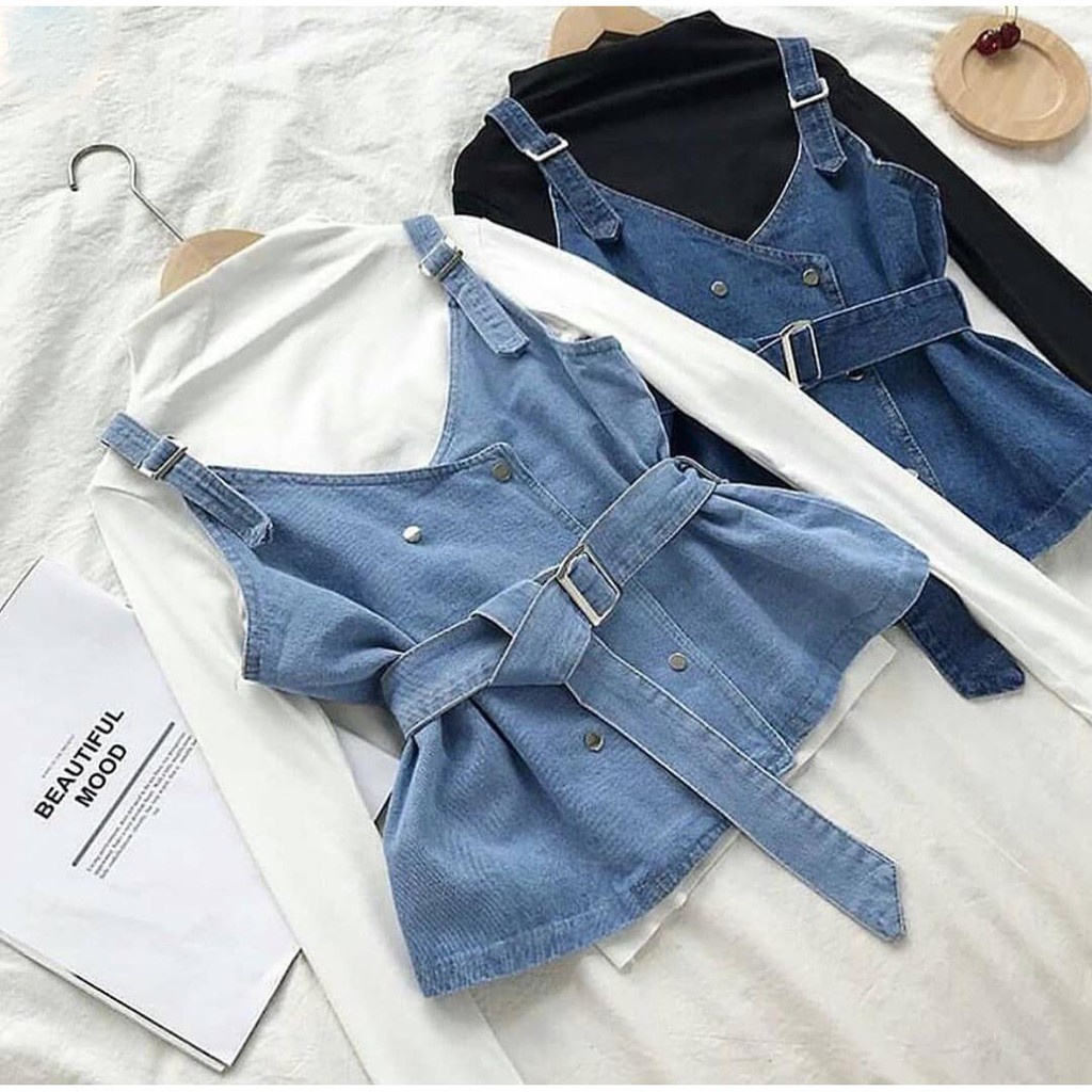 Jual WERHA OUTER JEANS WANITA / ROMPI JEANS BESTSELLER / OUTER | Shopee ...