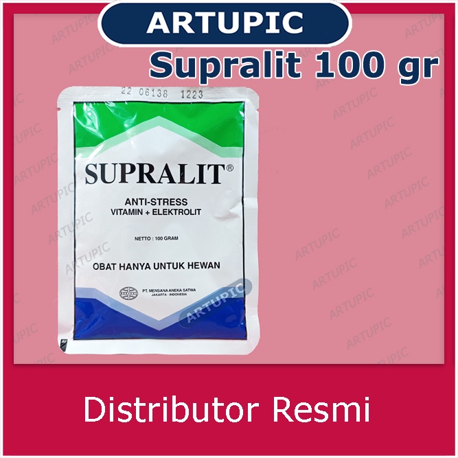 Jual Supralit 100 gram STANDAR Anti Stres Elektrolit Vitamin Unggas ...