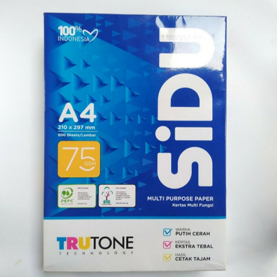 Jual Kertas HVS A4 70/75 Gram Sidu / Kertas Fotocopy A4 Sinar Dunia | Shopee Indonesia