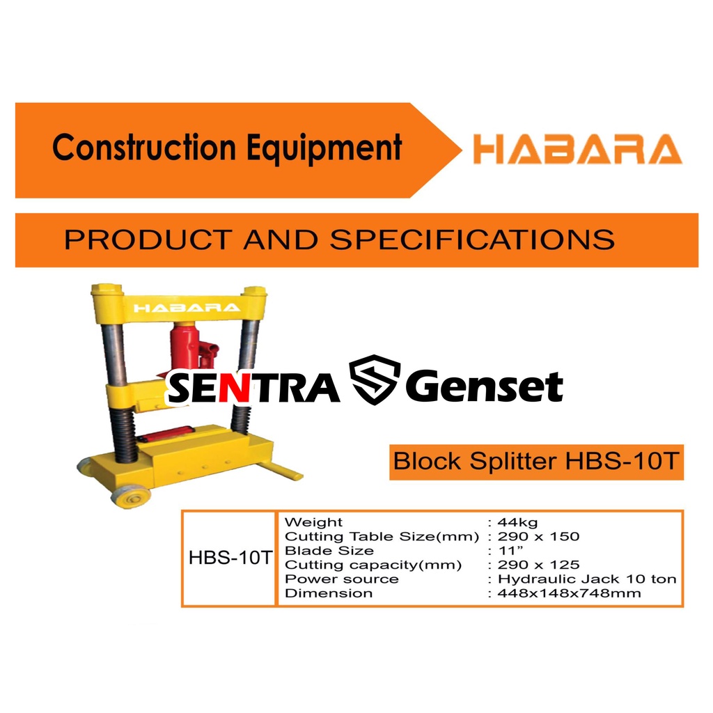 Jual Alat Mesin Potong Paving Blok Block Splitter Block Splitter HBS-10 ...
