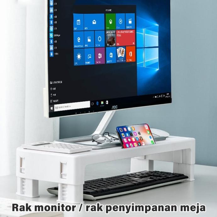 Jual Laci Dekstop Storage Monitor Minimalis Material Plastik Tebal ...