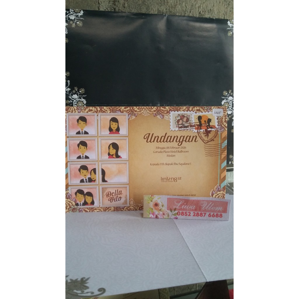 Jual undangan unik & kreatif bentuk love story murah LG52 | Shopee ...