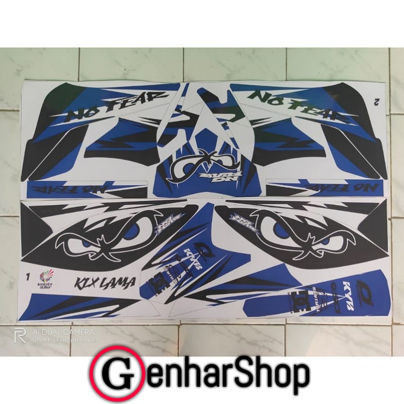 Jual Striping Motor Kawasaki Klx 150 L Variasi Biru | Shopee Indonesia