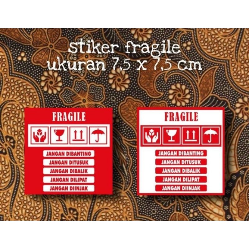 Jual STIKER FRAGILE STIKER SEGEL SEGEL KEMASAN | Shopee Indonesia