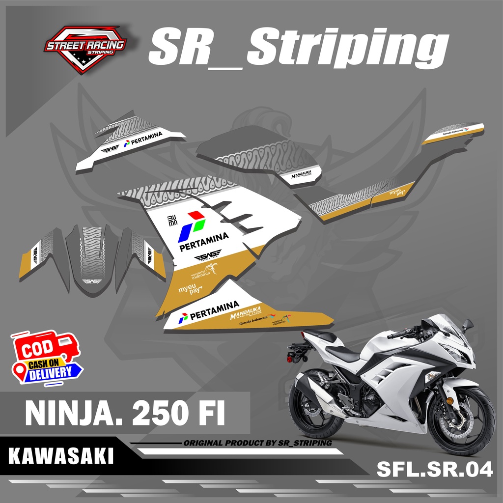 Jual Stiker Variasi Kawasaki Ninja Fi 250 - Sticker Striping Ninja Fi ...