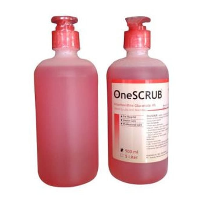 Jual New OneScrub OneMed 4% Hand Scrubs +dispenser 500ml/cc | Shopee ...
