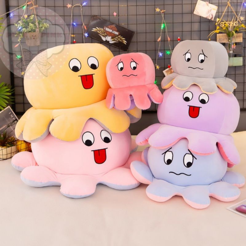 Jual Boneka Gurita Reversible Octopus Jumbo 50 cm | Shopee Indonesia
