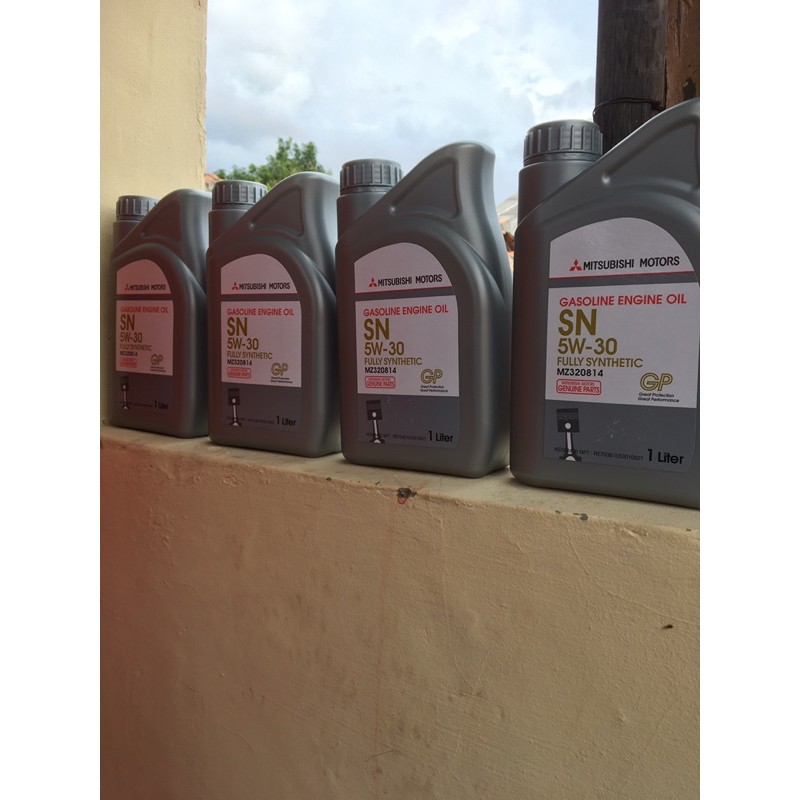 Jual Oli mitsubishi SAE 5w-30 Api Sn + Filter oli ori honda | Shopee ...