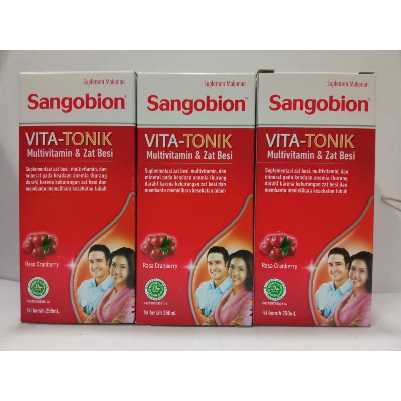 Jual SANGOBION Vita Tonik 250 ml | Shopee Indonesia