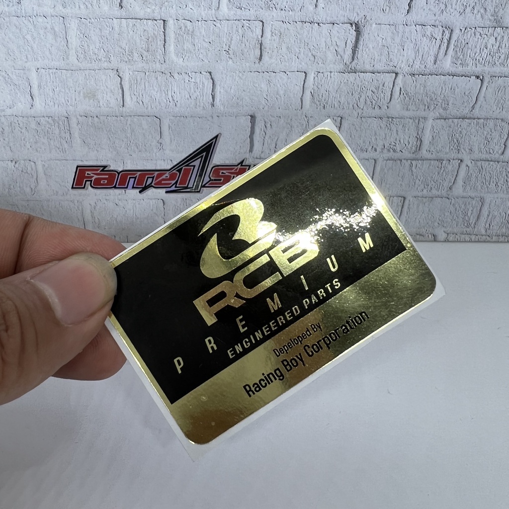 Jual stiker Racing Boy sticker RCB GOLD premium | Shopee Indonesia