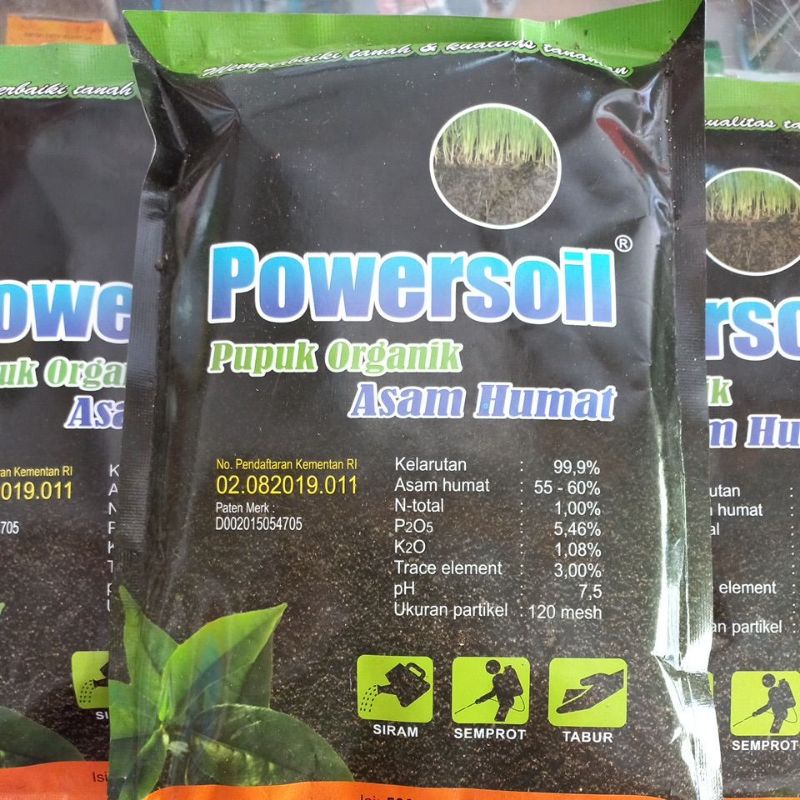 Jual Pupuk Organik POWERSOIL 500 Gram Asam Humat | Shopee Indonesia