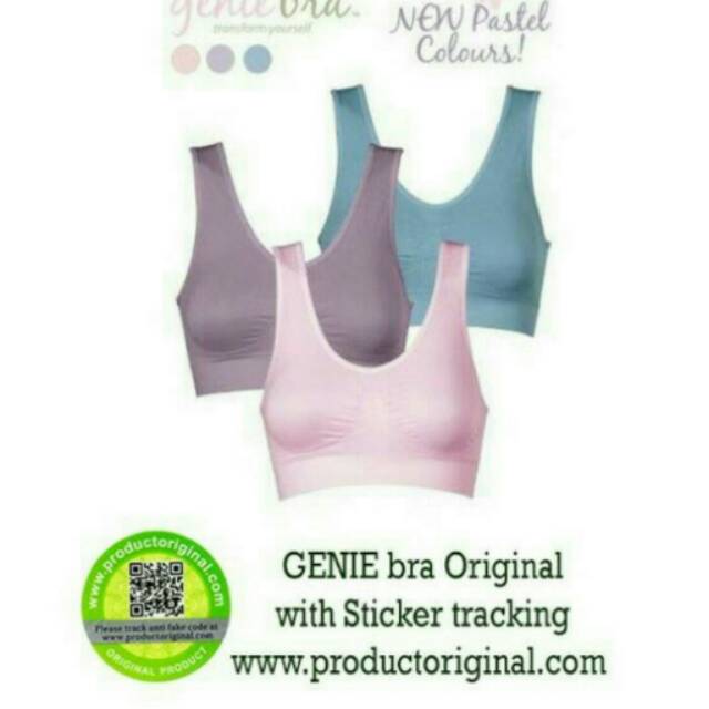 Jual New Pastel Colours Genie Bra Original | Shopee Indonesia