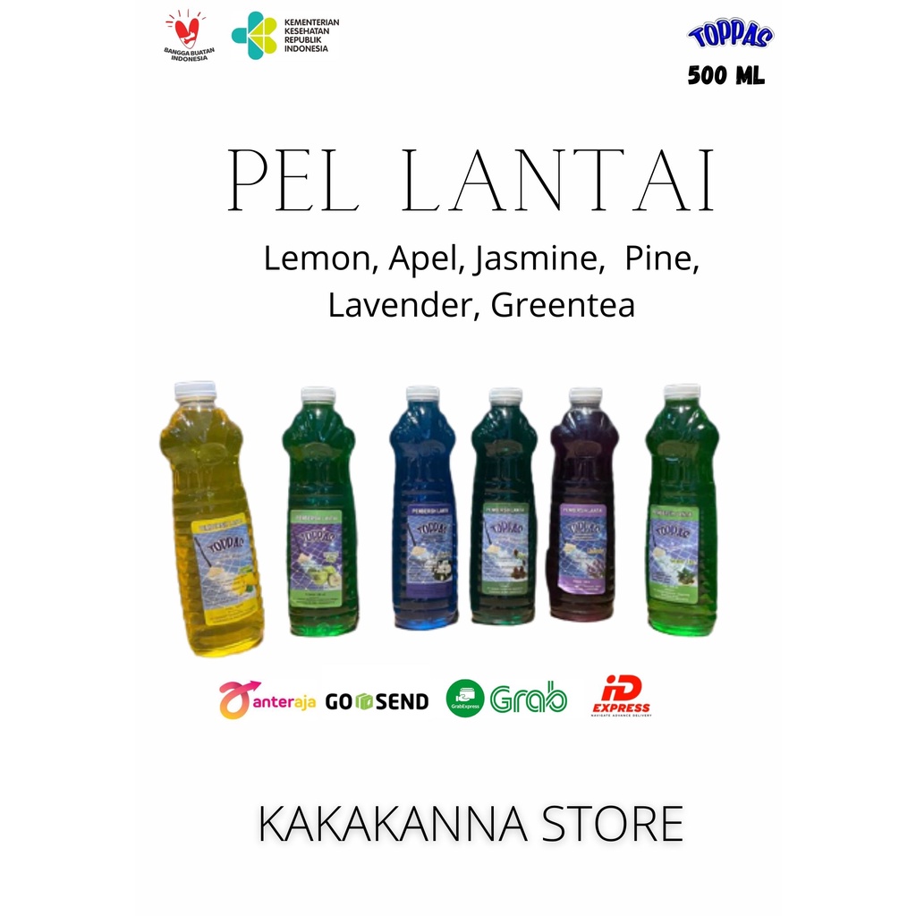 Jual Sabun Pel Lantai Pembersih Lantai 500 ml Toppas Izin Kemenkes RI ...